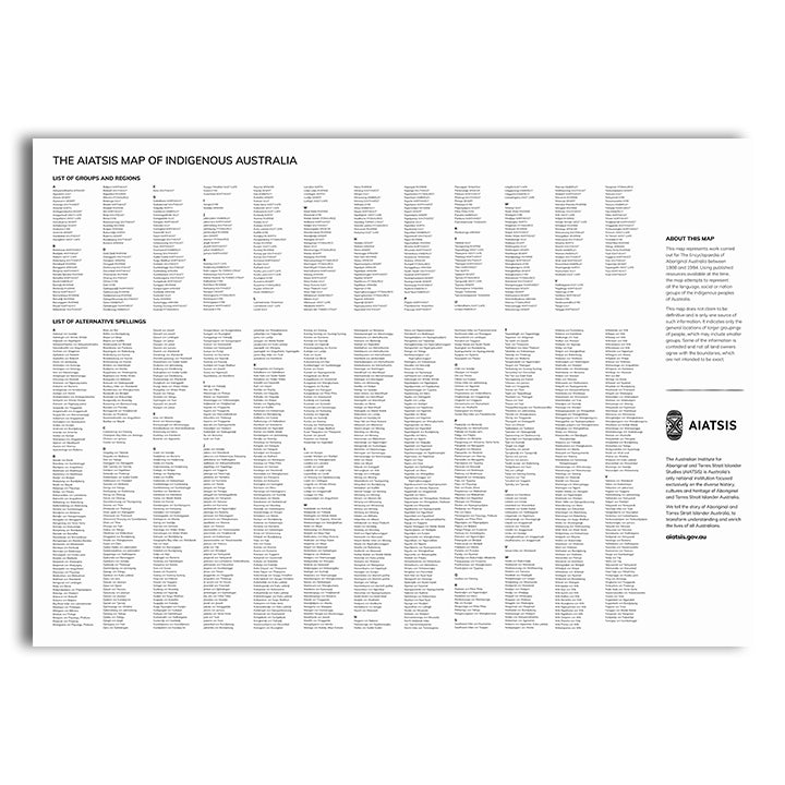 The AIATSIS Map of Indigenous Australia – AIATSIS Shop